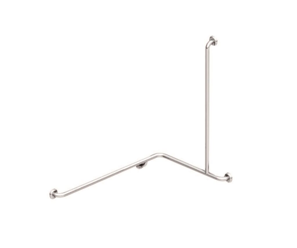 Mobi-Care L-Shape Shower Grab Rail with Extension | Bathroom Safety