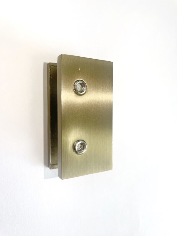 10mm Square Wall Bracket Brushed Gold | Melbourne Bathroom Shop