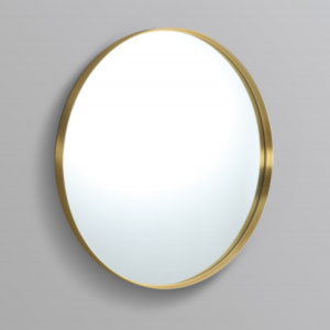 CE Yellow Gold Frame Round Mirror 600/700/800 | Melbourne Bathroom Shop
