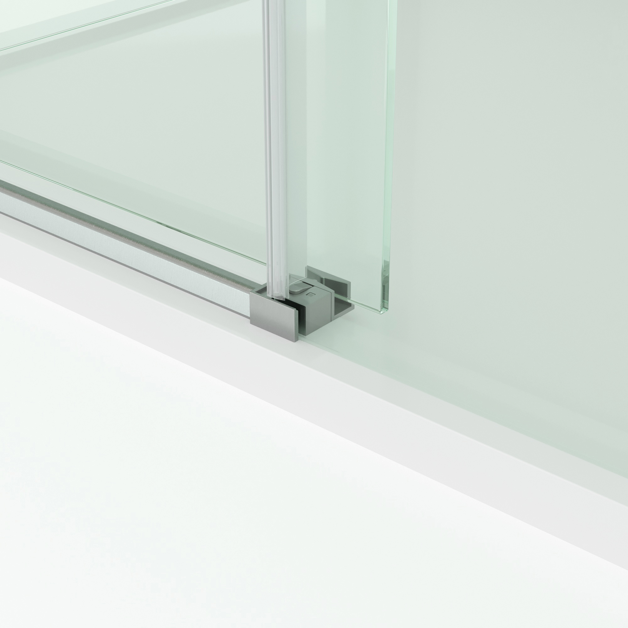 SS20 Brushed Nickel Sliding Shower Screen 1150x850 for 1200x900 Base ...