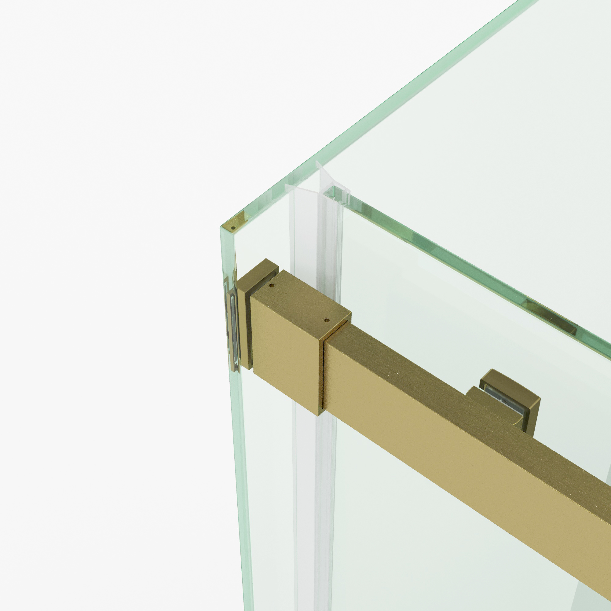 SS20 Brushed Gold Shower Screen 1150x850 Can Suit On 1200x900 Base ...