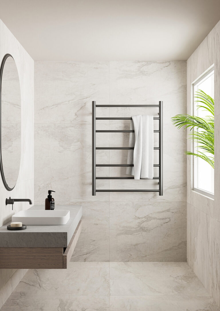 Buy NRO90002HGR Graphite Heated Towel Rail 600x800mm