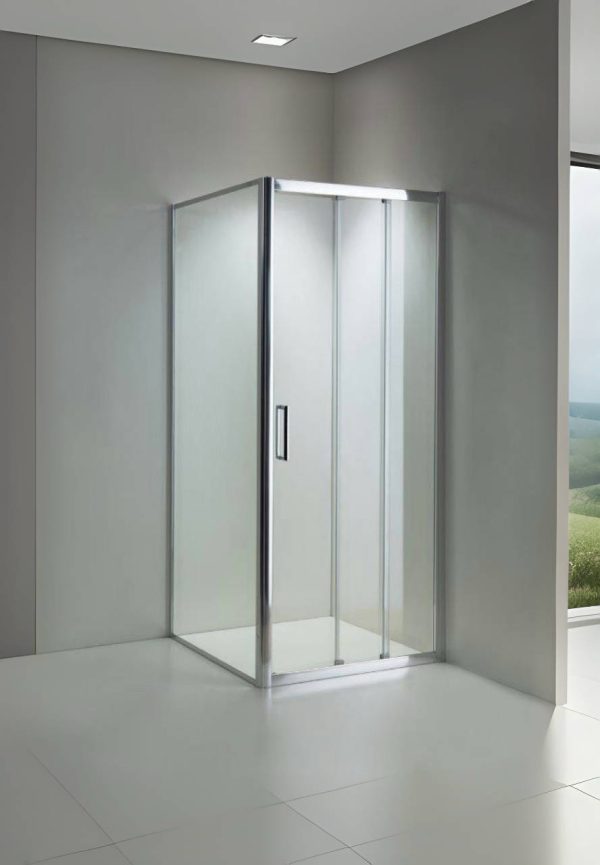 BV Special Order Three Panel Sliding Shower Screens Front & Side ...