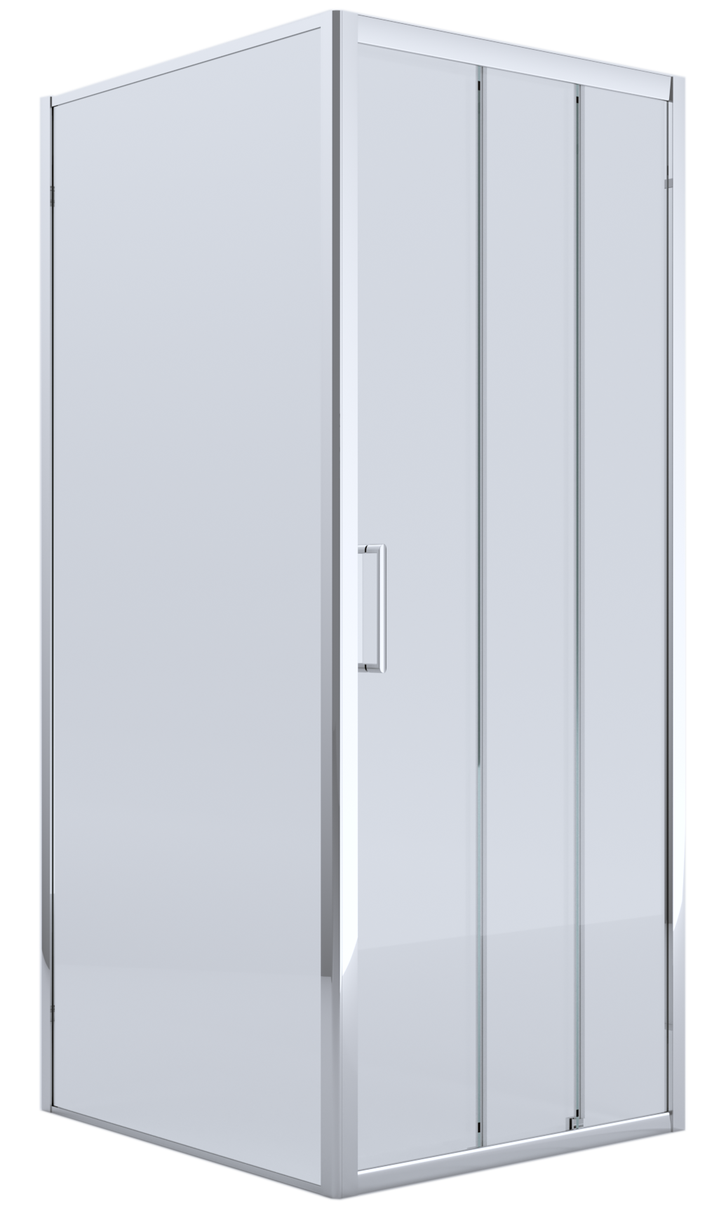 BV Special Order Three Panel Sliding Shower Screens Front & Side ...